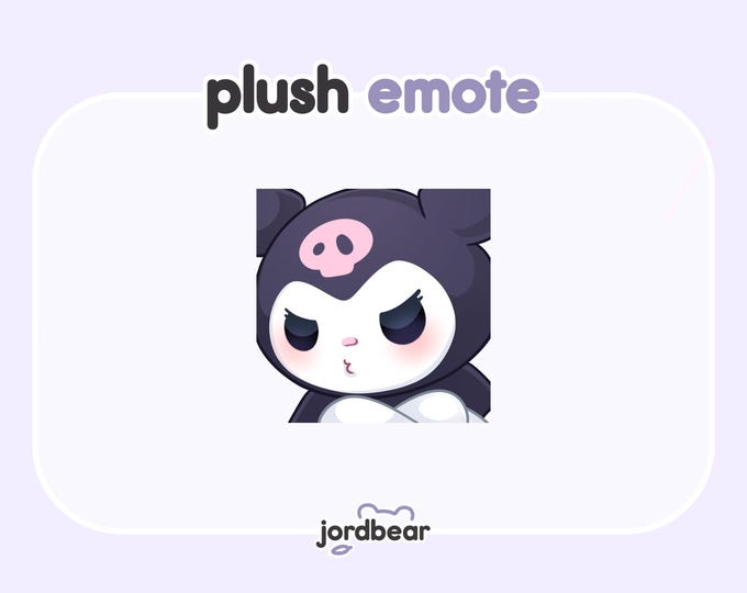 Twitch Animated Emotes Kawaii Pixel Pink Rabbit Plushie for Twitch ...