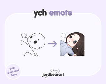 Custom Fawning Shy Colour YCH Emote for Twitch / Discord - Etsy