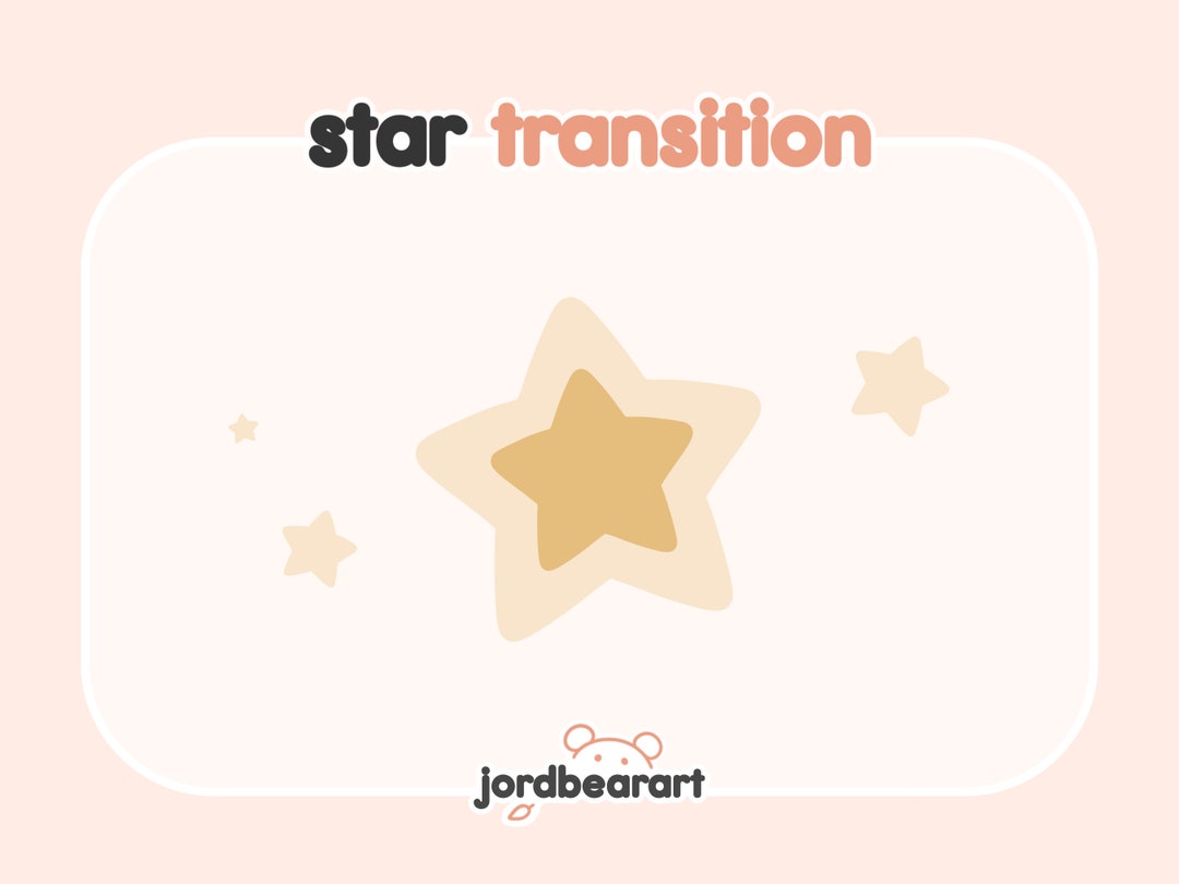 Animated Simple Gold Star Transition for Twitch Streamers - Ready to ...
