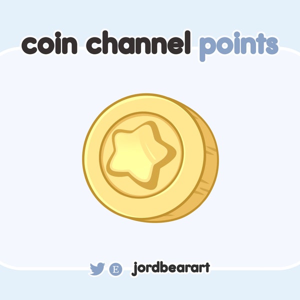 Twitch Channel Points Icon Gold Coin - Etsy