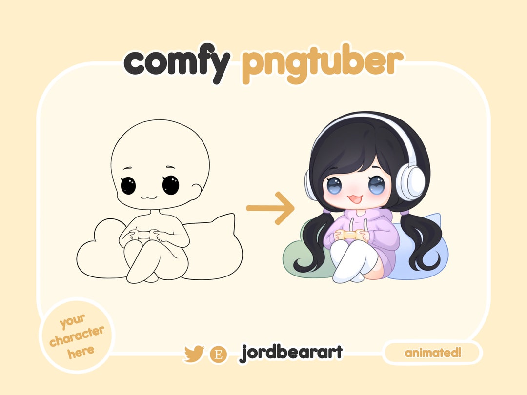 Custom YCH Pngtuber Reactive Chibi Compatible With Veadotube Mini ...