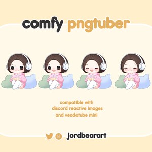 Comfy Gamer Girl Short Brown Hair Brown Eyes Reactive Image Streaming ...