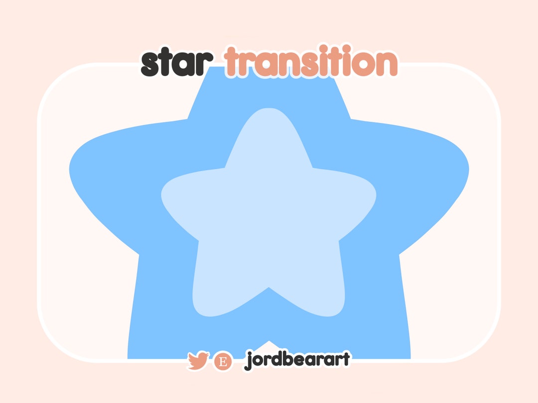 Animated Simple Blue Star Transition for Twitch Streamers Ready to Use ...