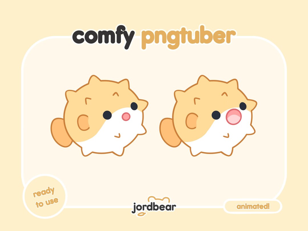 Pufferfish Chibi Reactive Streaming Avatar • Veadotube Mini (digital ...