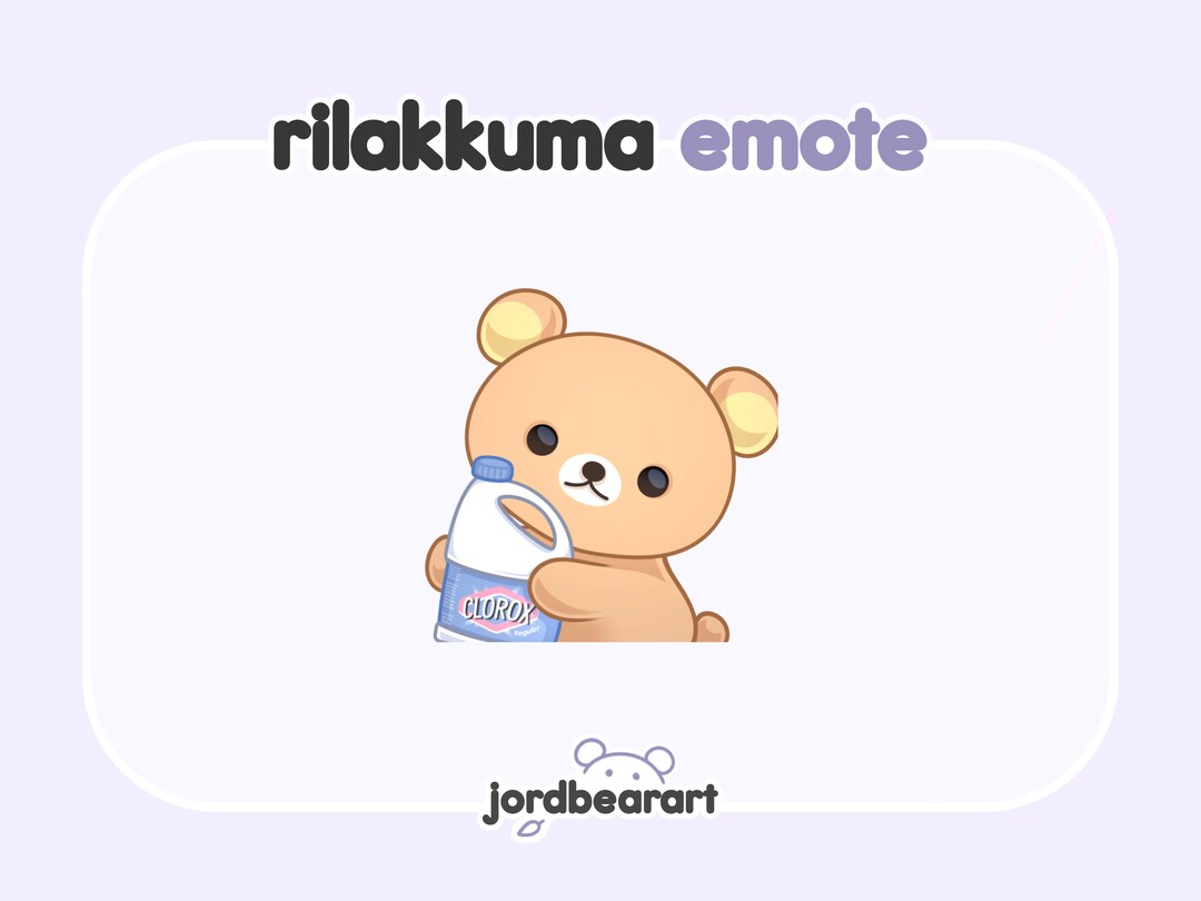 Brown Kuma Bear Bleach Cute Kawaii Emote - Ready to Use for Twitch ...