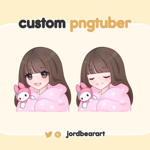 Custom YCH Anime Style Half Pngtuber With Plushie • Personalized ...
