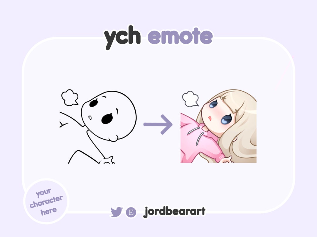 Custom Dead Sigh Colour YCH Emote for Twitch / Discord - Etsy