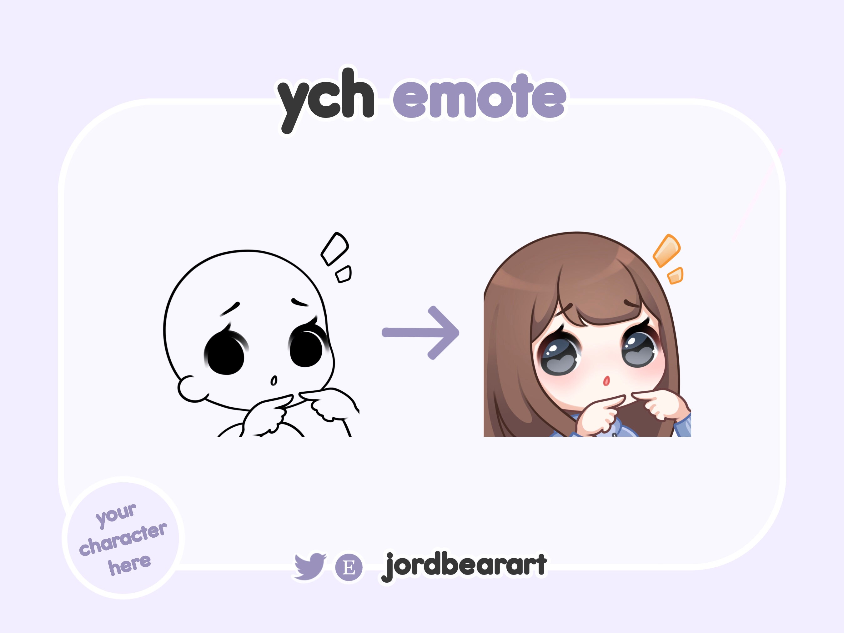 Custom Shy Plead YCH Emote for Twitch / Discord - Etsy Australia