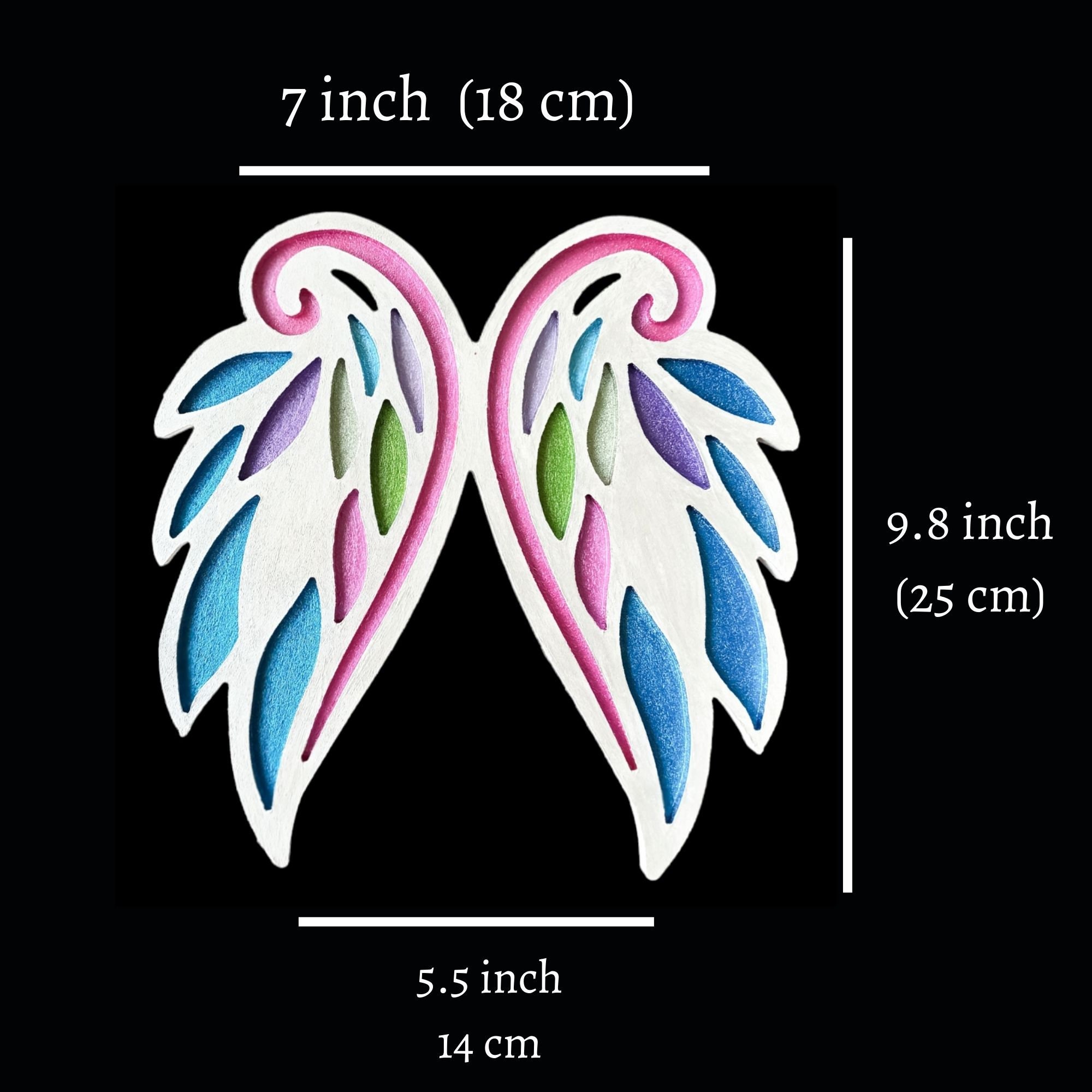 Wooden Angel Wings Wall Art Decor, Angel Wings Gifts for Friend and Mom ...