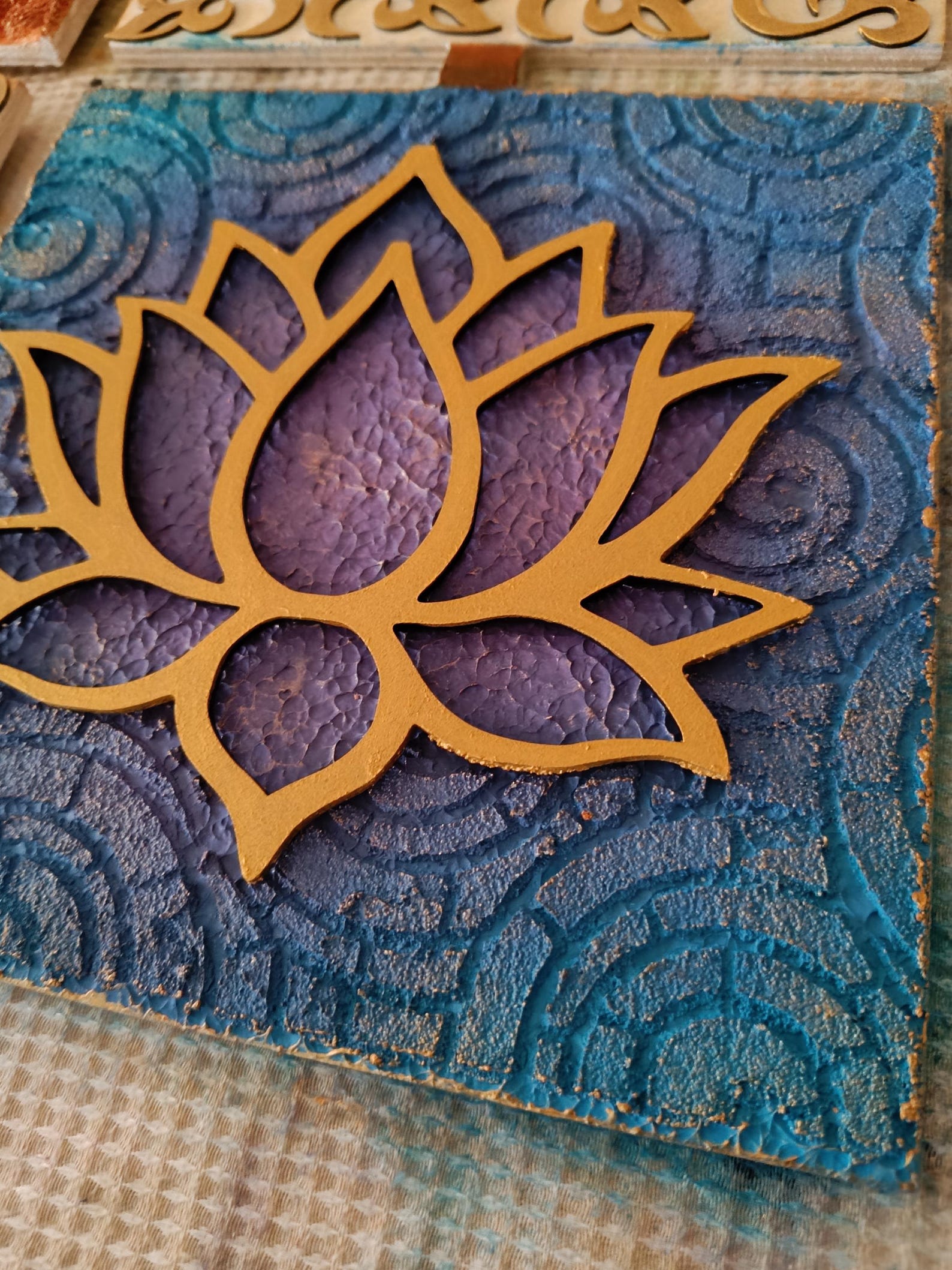 Handmade Wooden Photo Frame Collage – Spiritual Wall Decor With Sacred ...