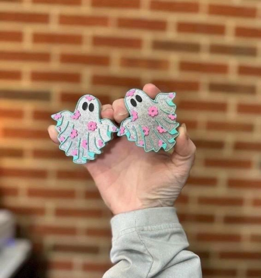 Floral Ghost Freshie Vent Clips | Halloween Freshie | Cute Car Freshie ...
