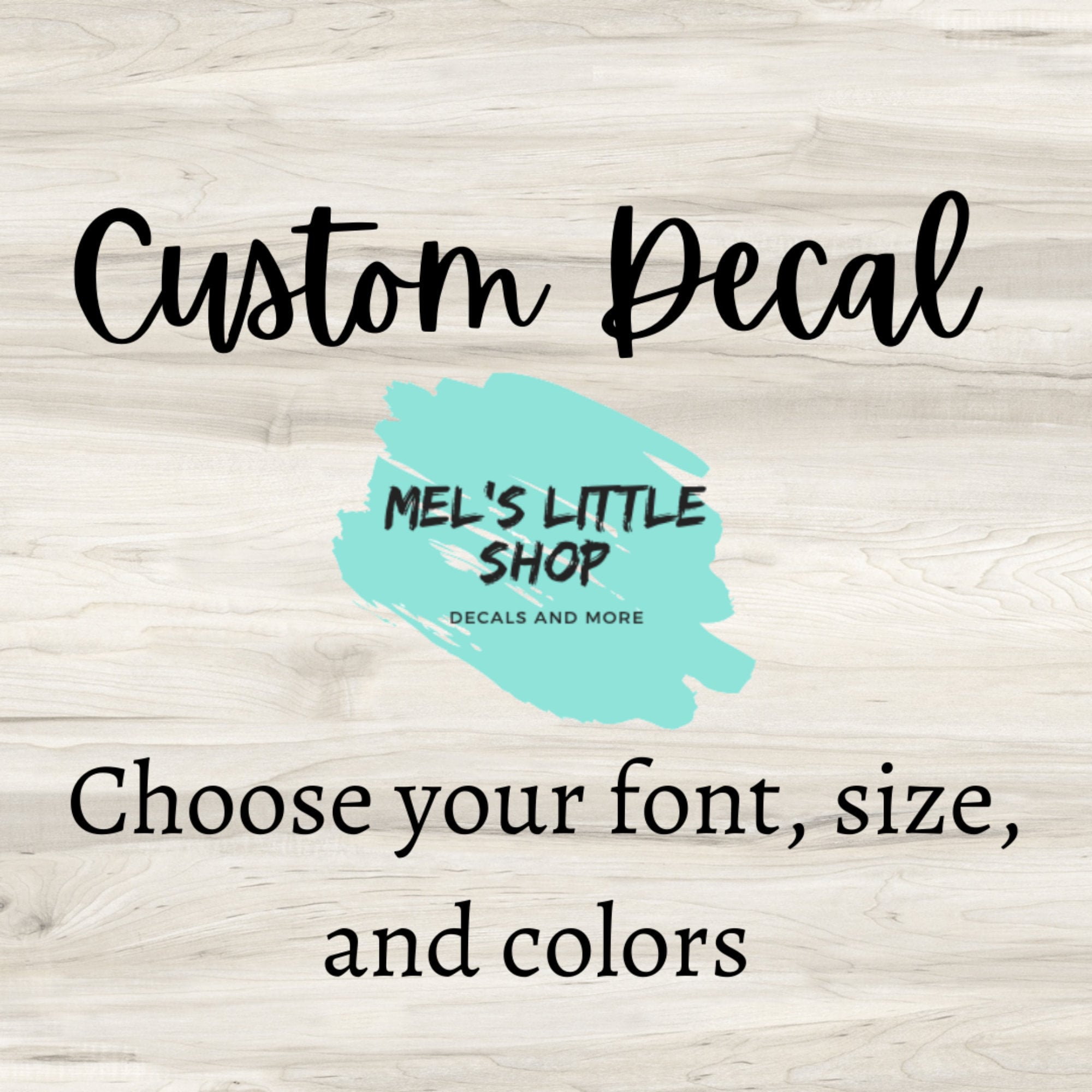 Custom Decal - Etsy