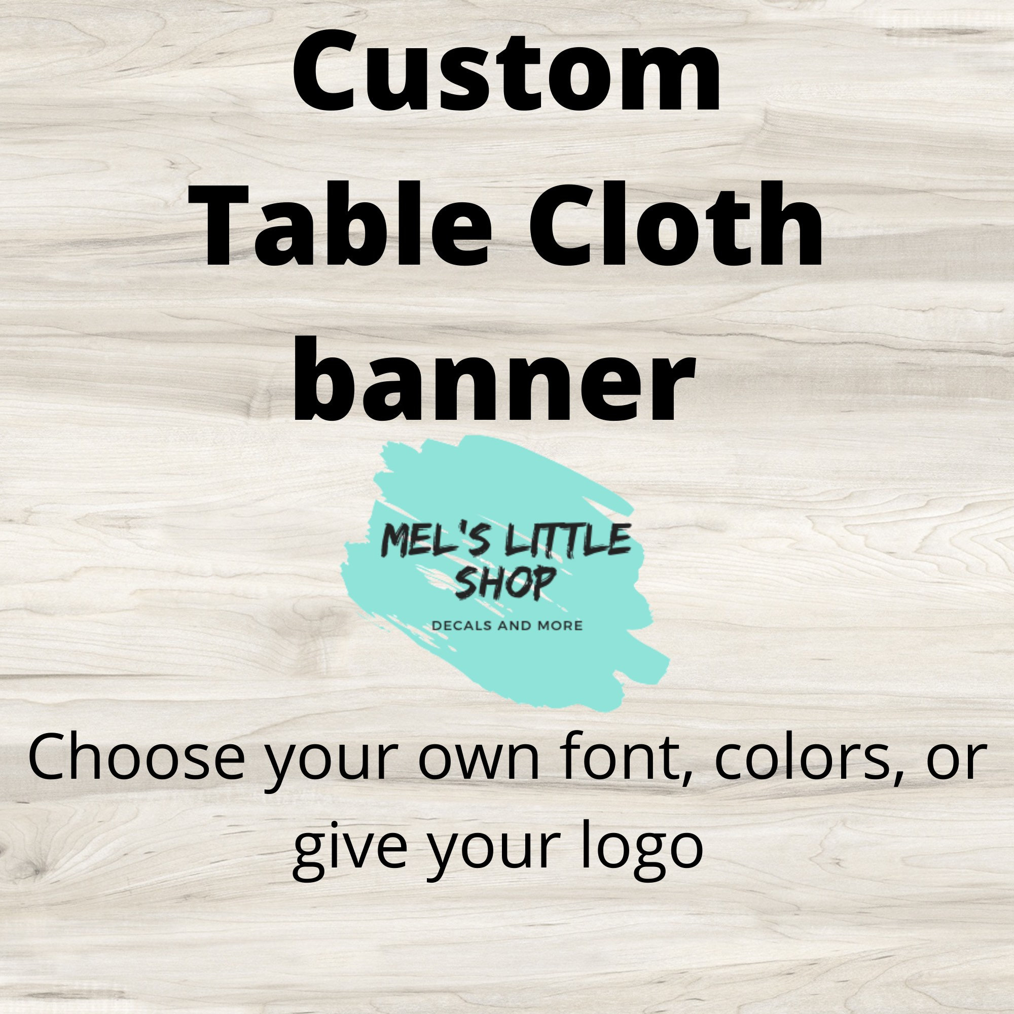 Custom Table Cloth Banner - Etsy