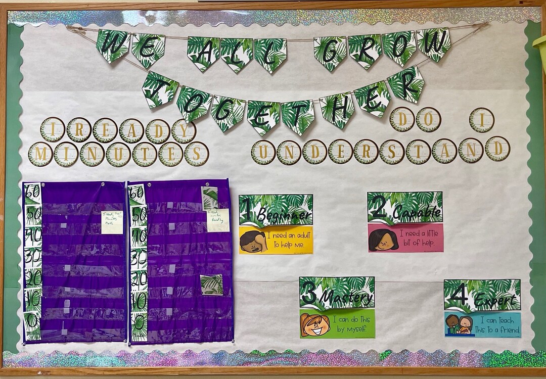 Bulletin Board Banner 'we All Grow Together' Classroom Decor Teaching ...