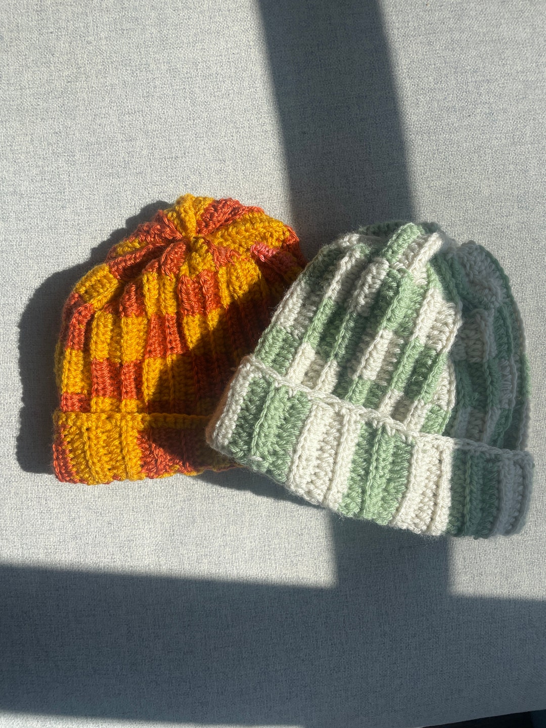 Checkerboard Hat - Etsy