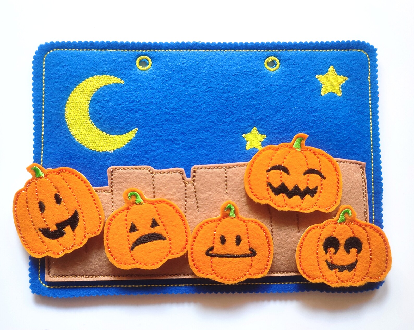 SET of 7 Designs, Halloween Quiet Book Embroidery Design, Toddler Quiet ...