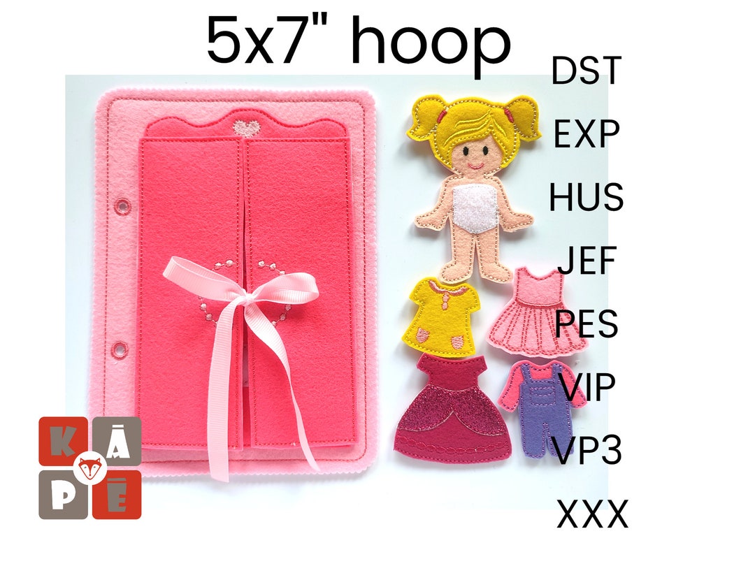 Quiet Book Page Embroidery Design, Toddler Quiet Book Pattern, in the ...