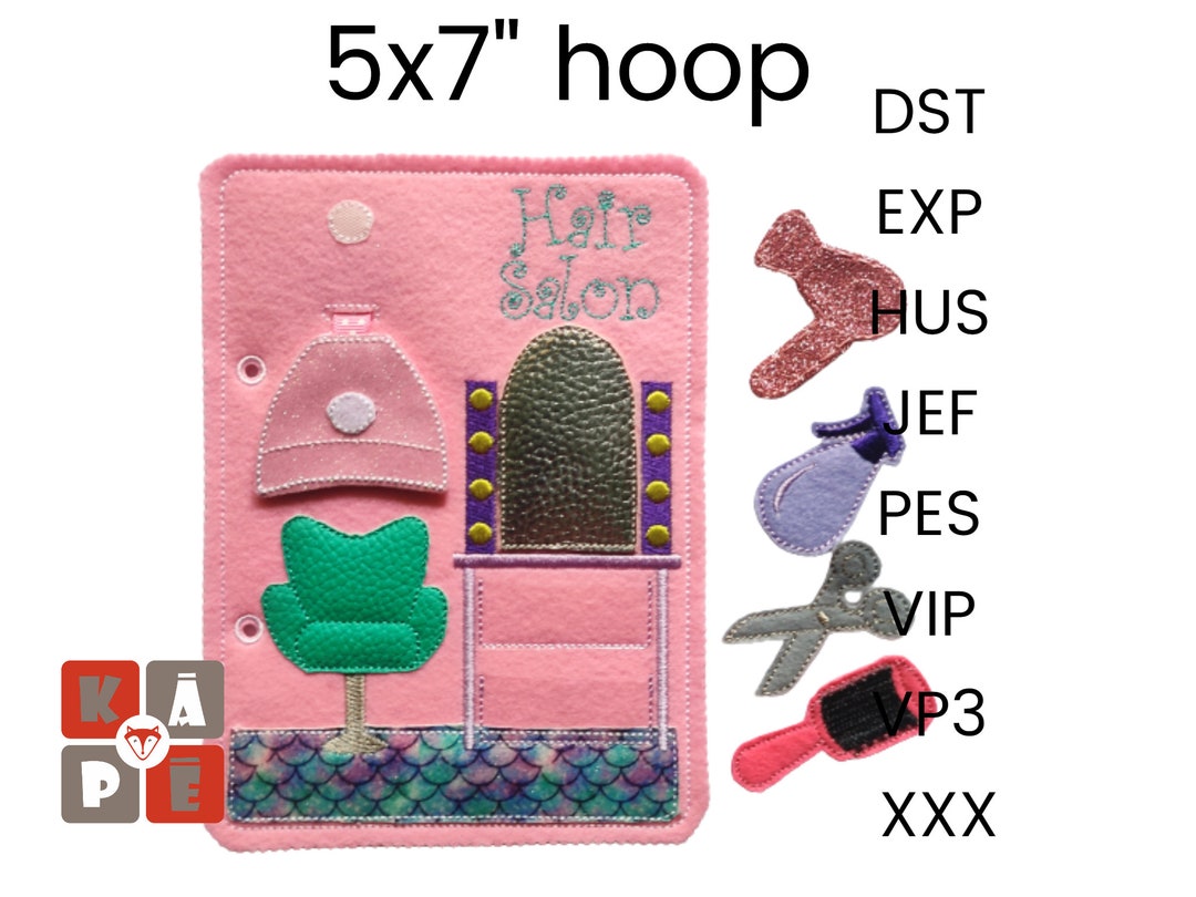 Dollhouse Quiet Book Page Embroidery Design, Toddler Quiet Book Pattern ...