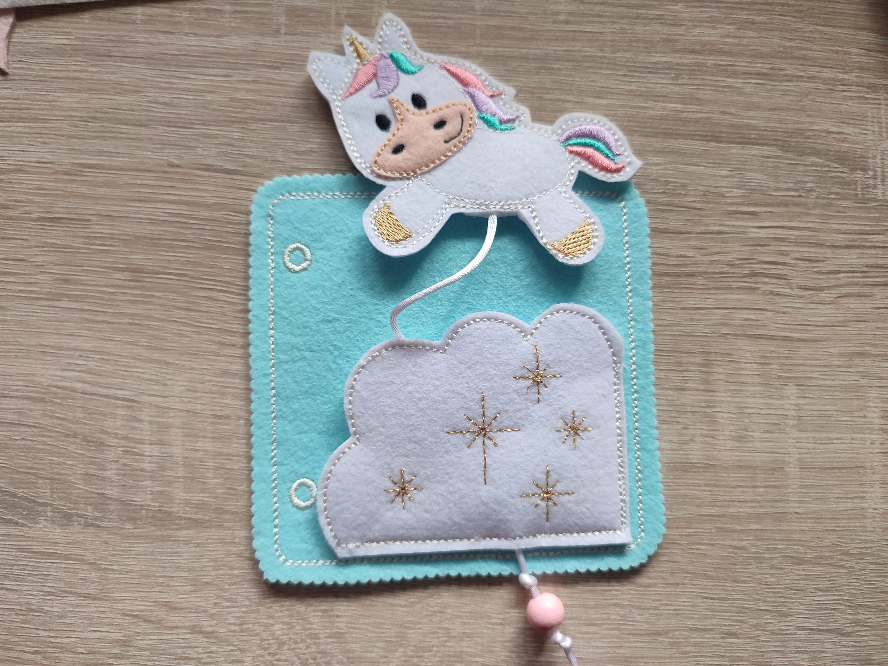 Unicorn Quiet Book Page Embroidery Design, Toddler Quiet Book Pattern ...