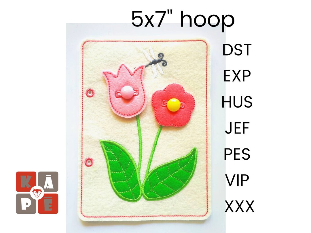 Buttoning Quiet Book Page Embroidery Design, Toddler Quiet Book Pattern ...