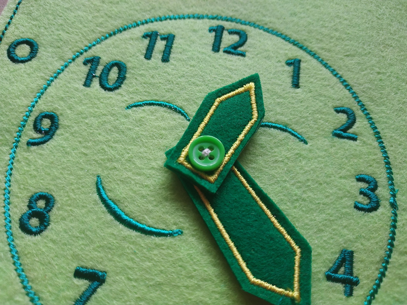Clock Quiet Book Page Embroidery Design Toddler Quiet Book | Etsy