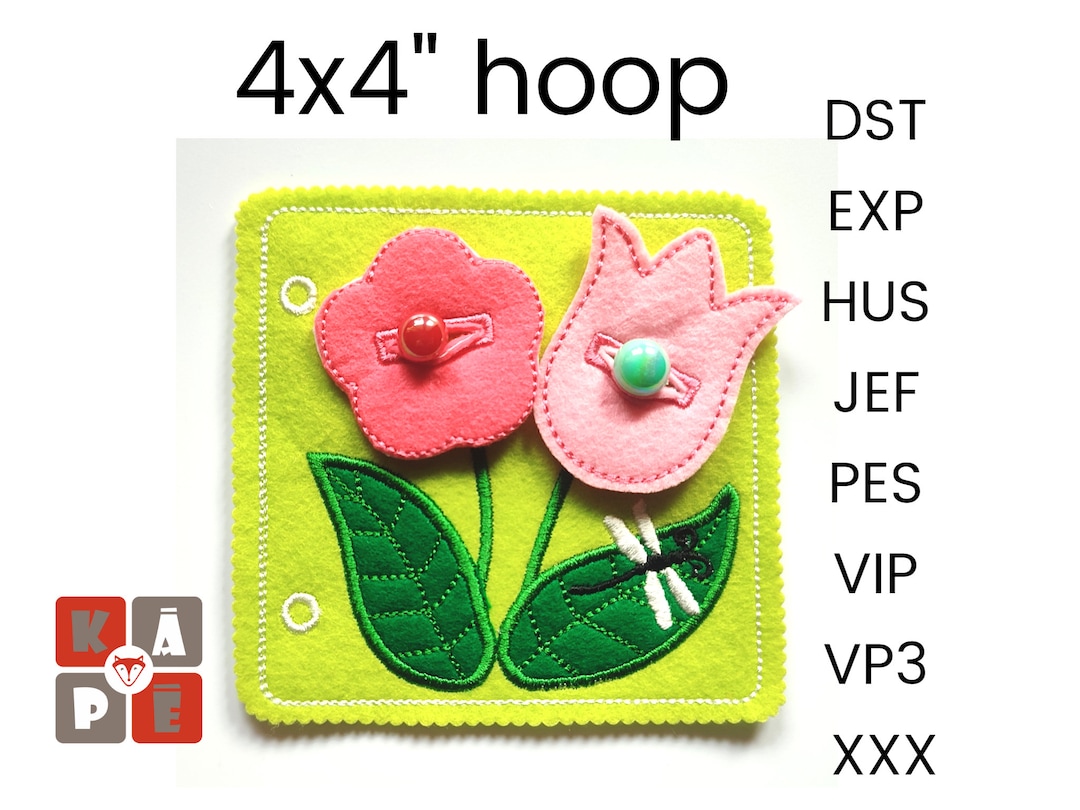 Quiet Book Page Embroidery Design, Toddler Quiet Book Pattern, in the ...