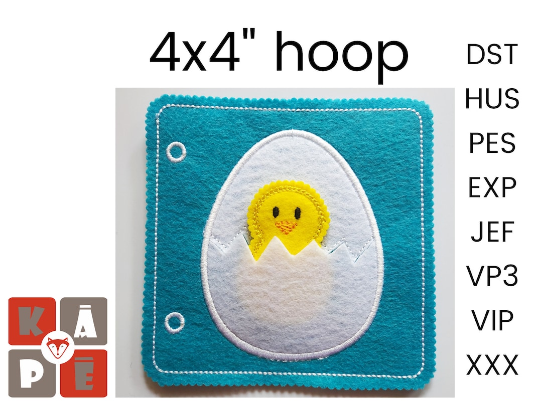 Quiet Book Page Embroidery Design, Toddler Quiet Book Pattern, in the ...