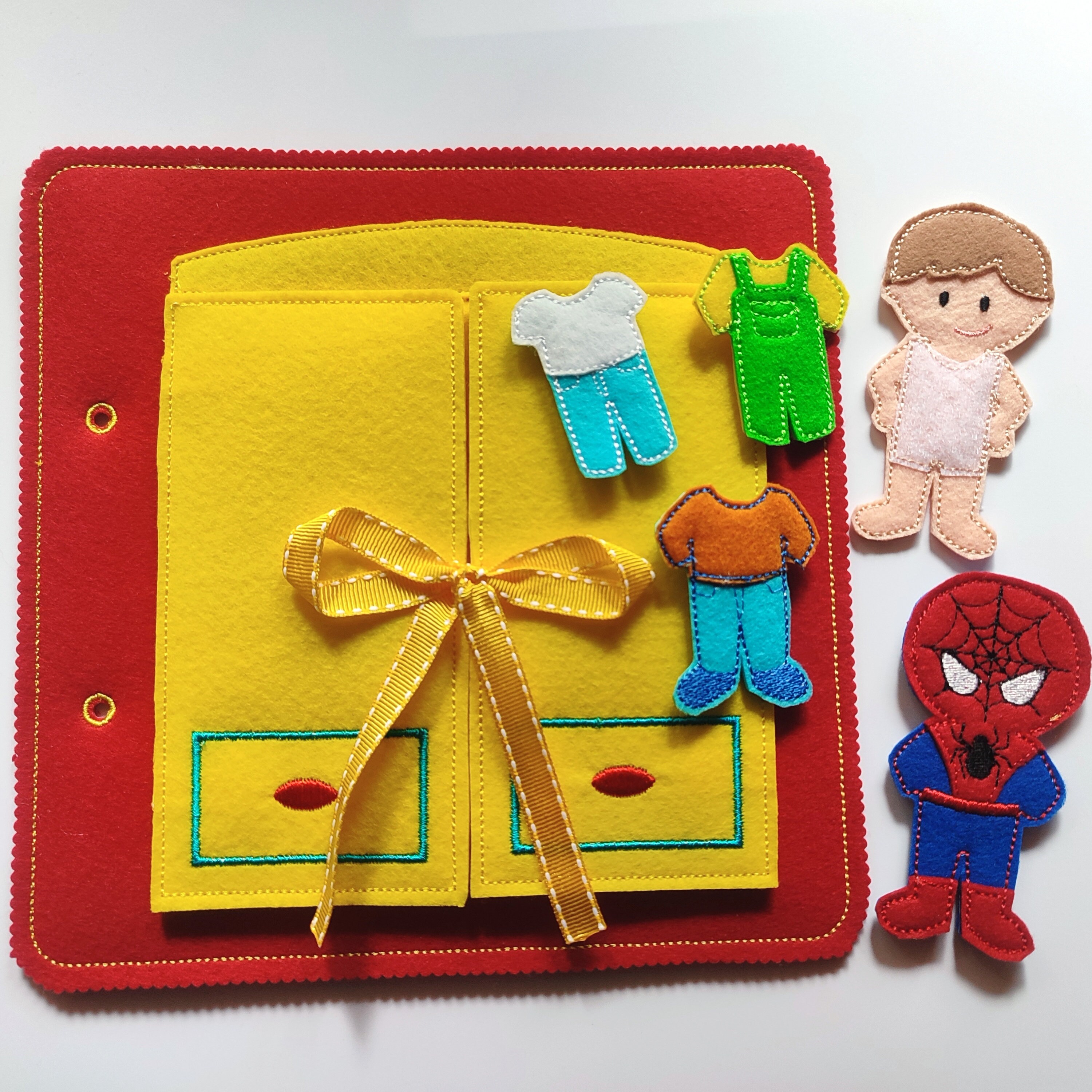 Boy House Quiet Book Page Embroidery Design, Dollhouse, in the Hoop ...
