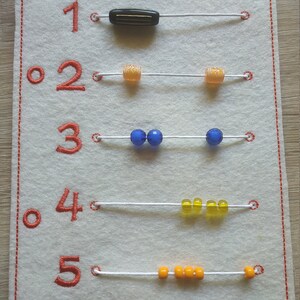 Abacus, Counting Quiet Book Page Embroidery Design, Quiet Book Pattern ...