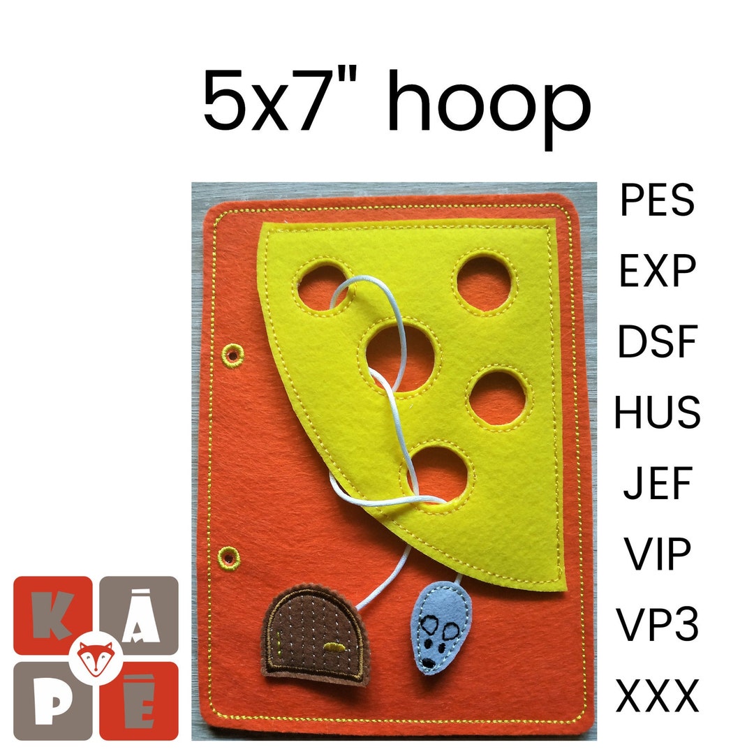 Quiet Book Page Embroidery Design, Toddler Quiet Book Pattern, in the ...