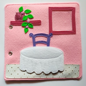 SEWING PATTERN Complete Dollhouse Quiet Book 9 Pages and Doll, Toddler ...