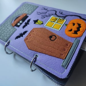 Quiet Book Page Embroidery Design SET, Halloween Quiet Book Pattern, in ...