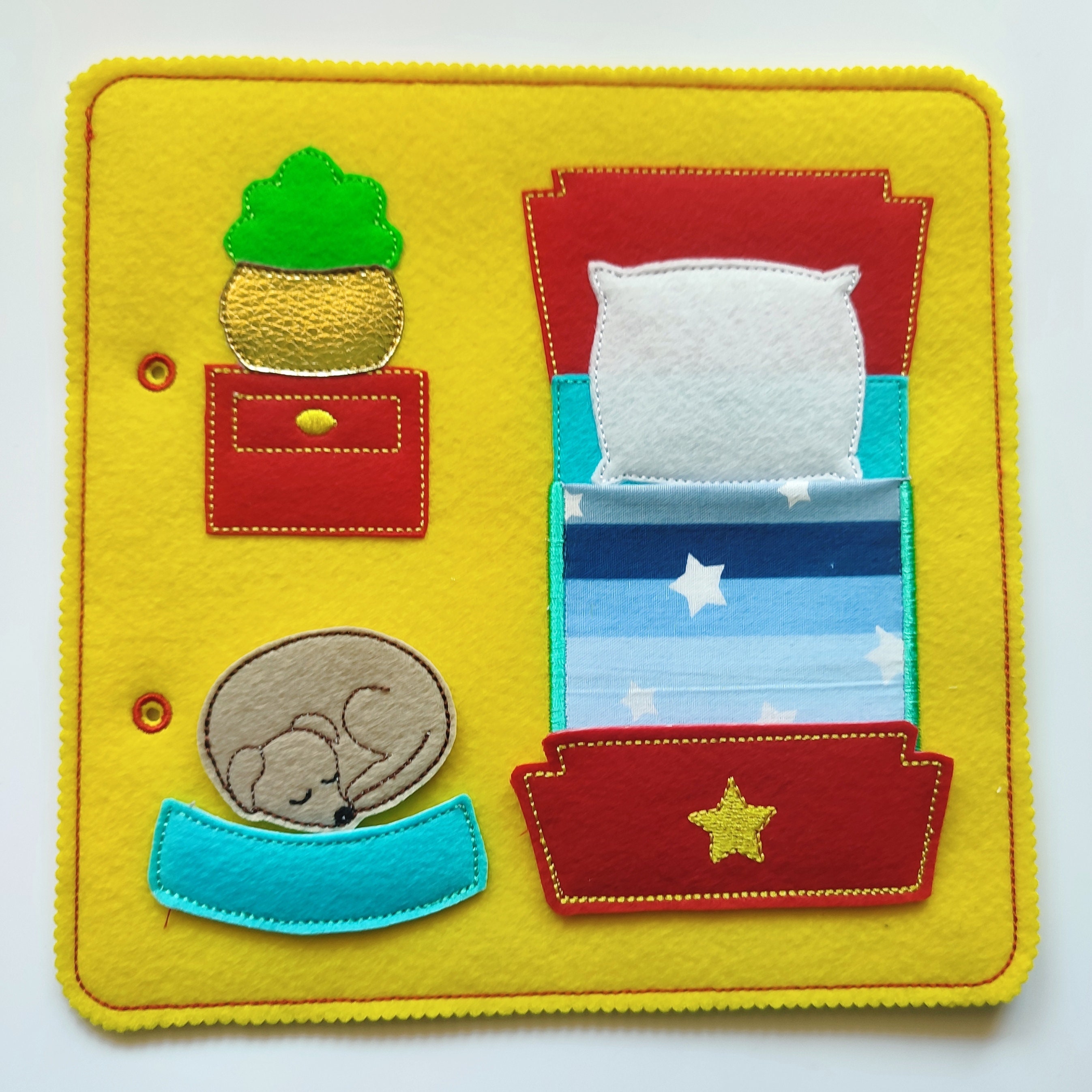 SET of 8 Pages, Boyhouse Quiet Book Embroidery Design, Toddler Quiet ...