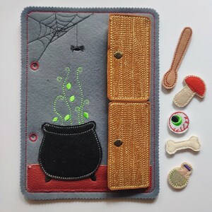 Quiet Book Page Embroidery Design SET, Halloween Quiet Book Pattern, in ...