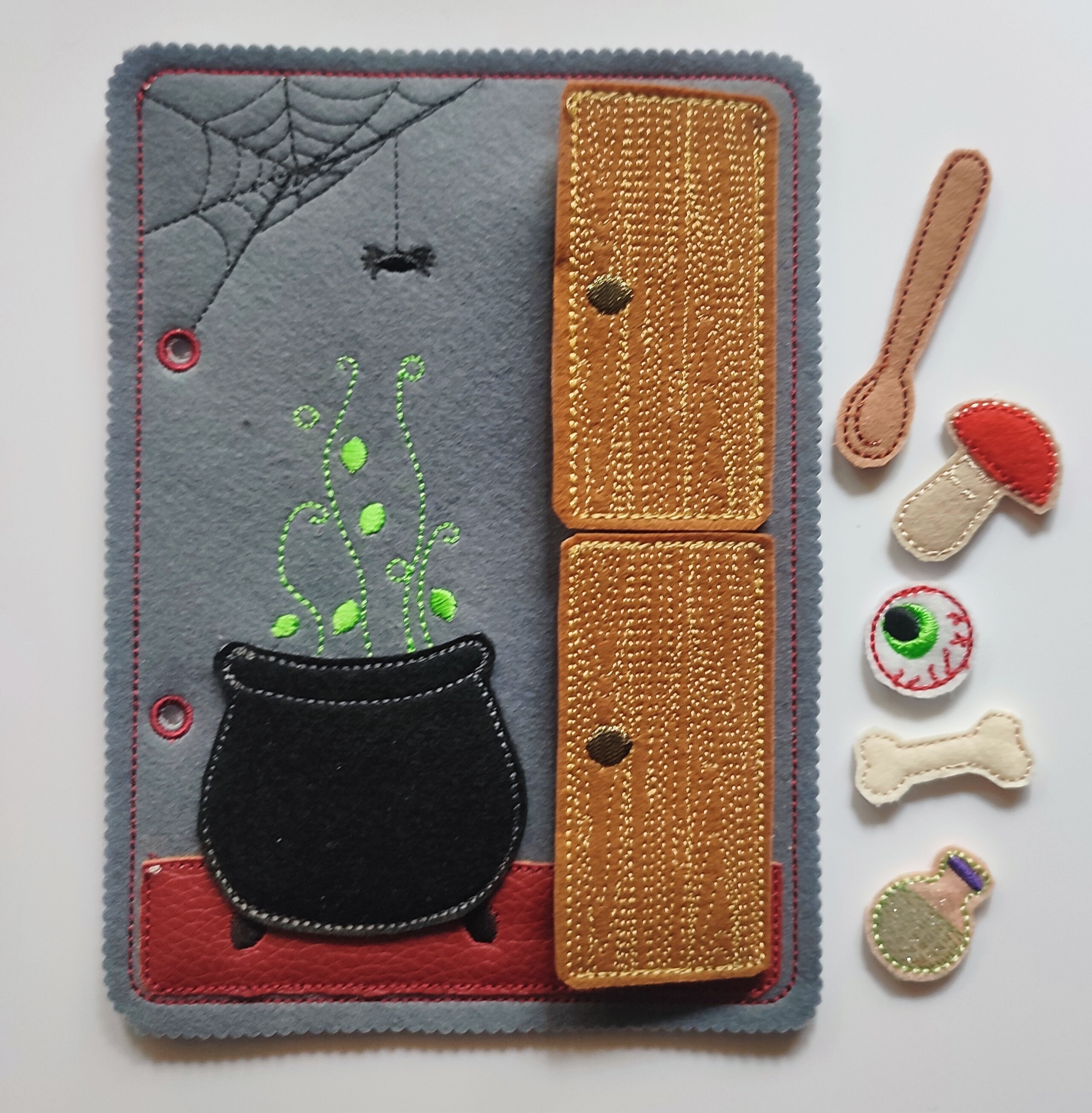 Quiet Book Page Embroidery Design SET, Halloween Quiet Book Pattern, in ...