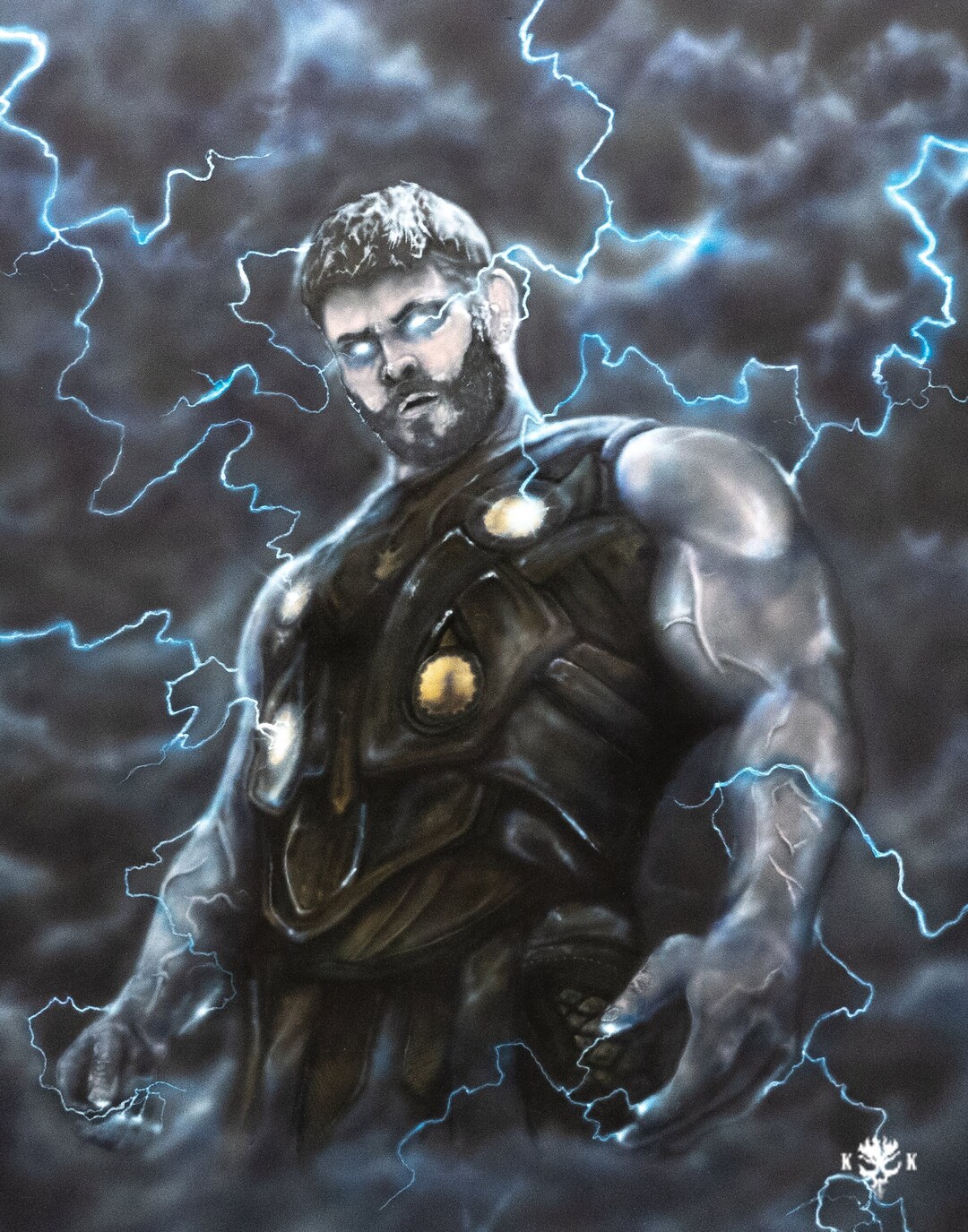Thor Poster Original Airbrush Artwork Painting Print - Etsy
