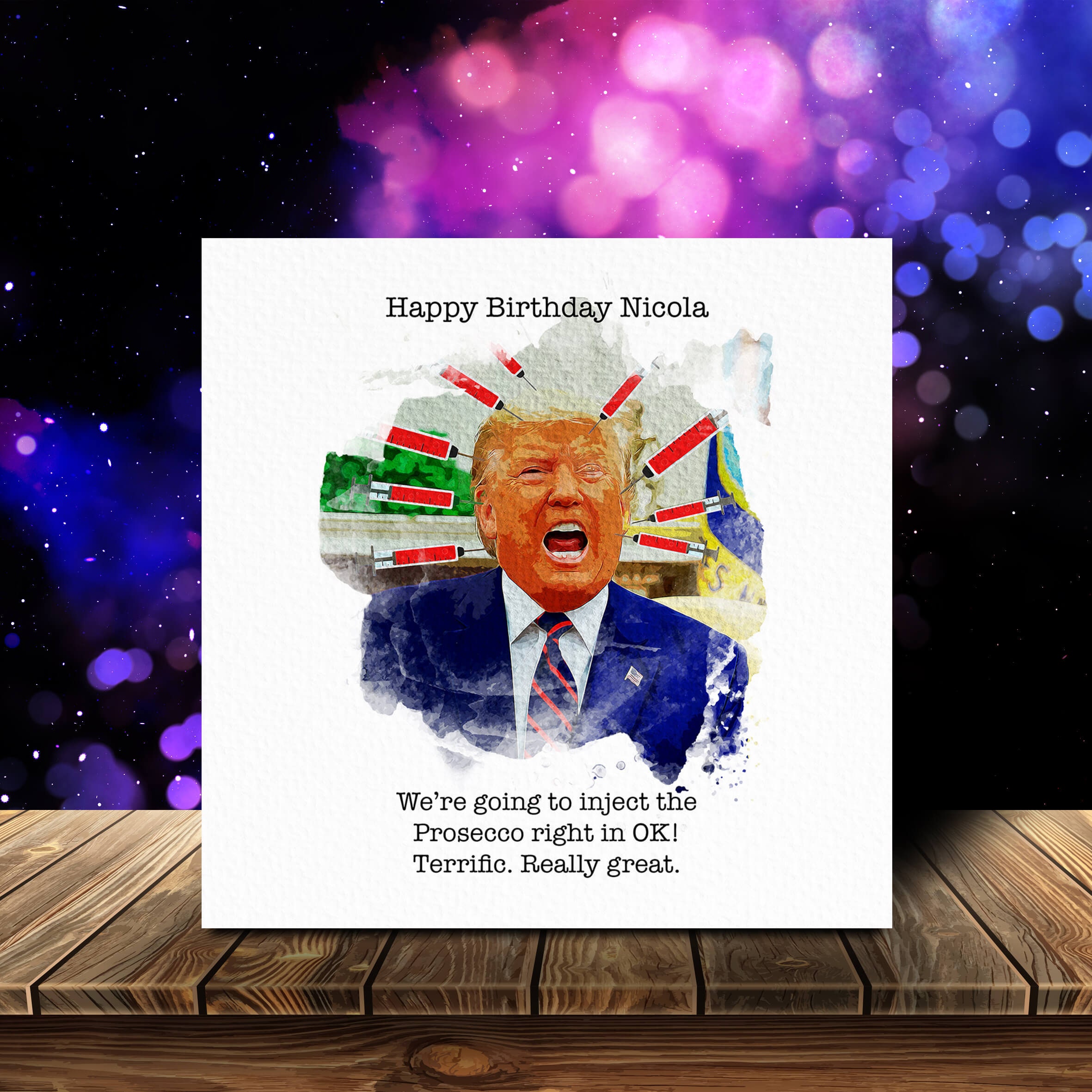 Donald Trump Birthday Card Fully Customisable 002 - Etsy UK