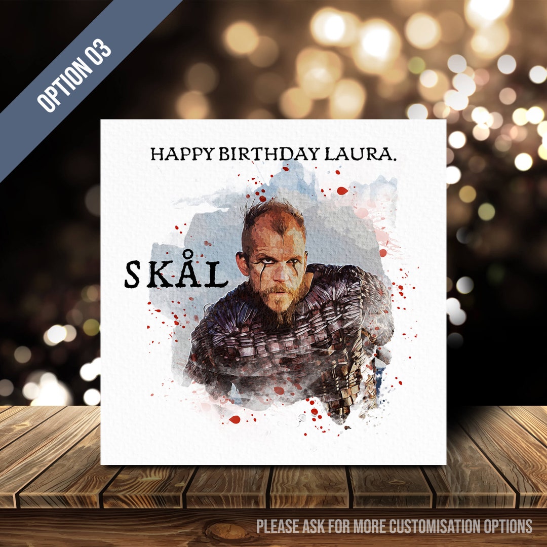 Vikings Floki Birthday Card Fully Customisable 05/03 - Etsy