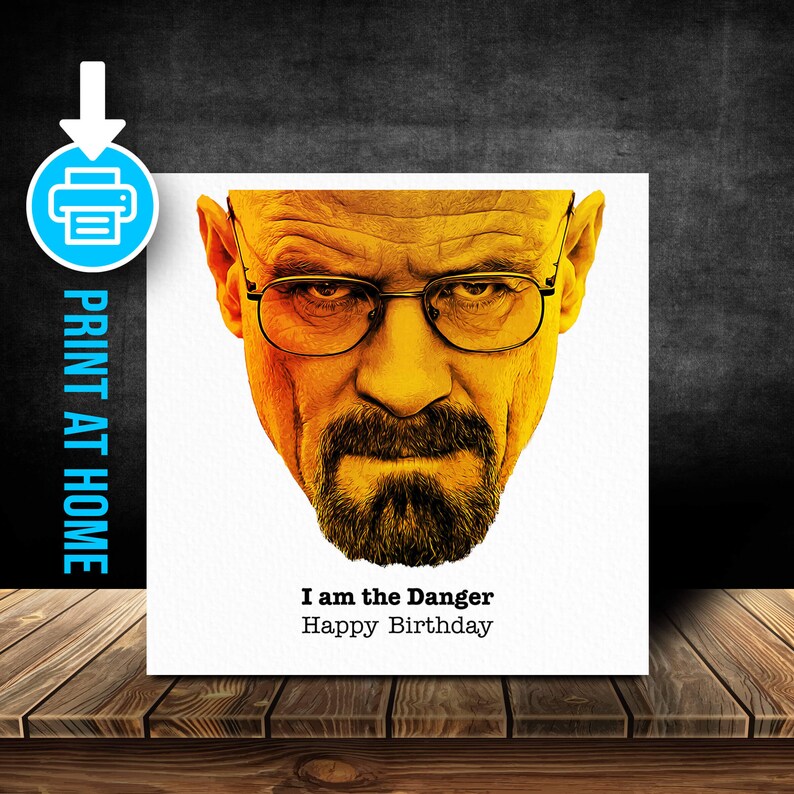 Breaking Bad Birthday Card Digital Download - Etsy