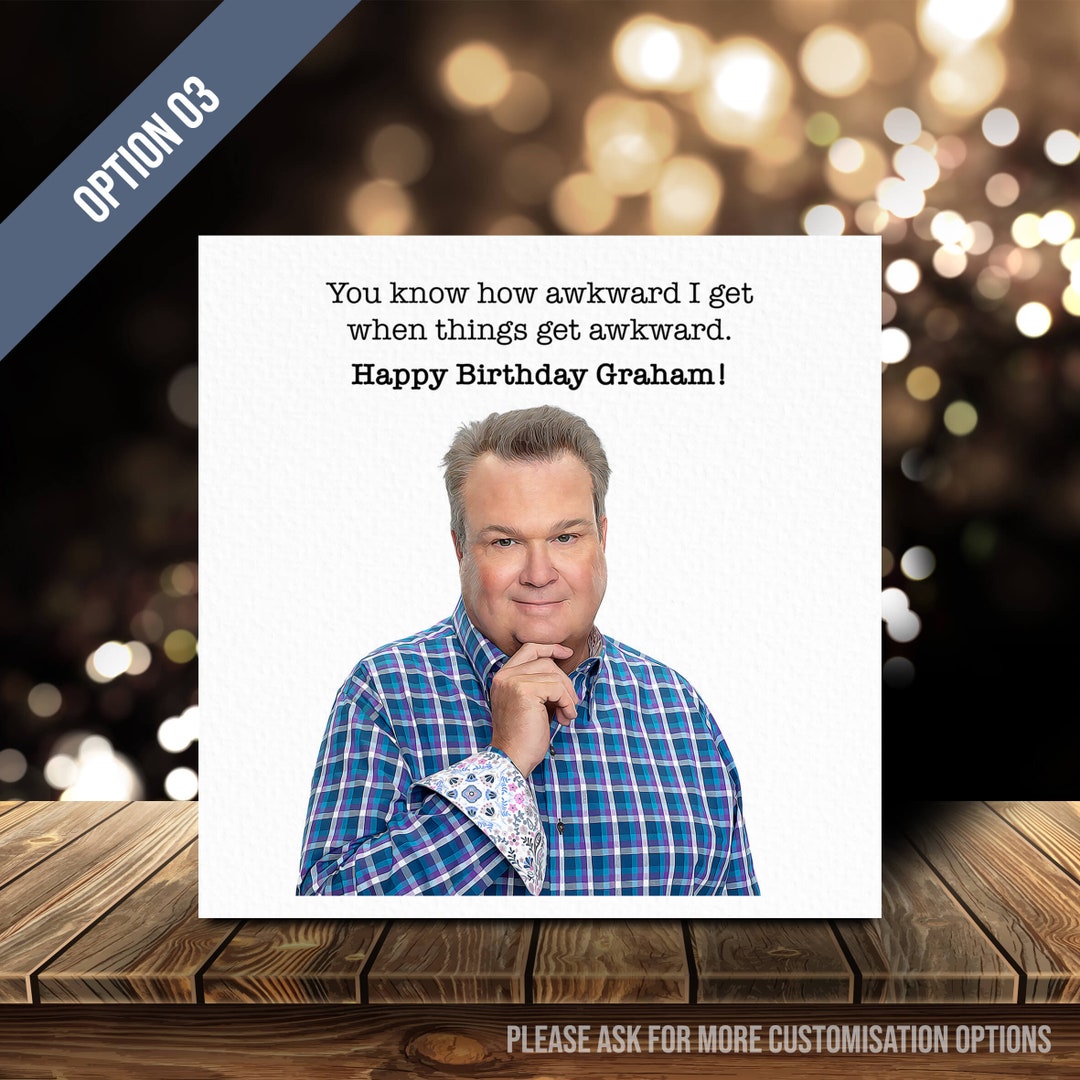 Modern Family Birthday Card Cameron Tucker Fully Customisable 01/03 - Etsy