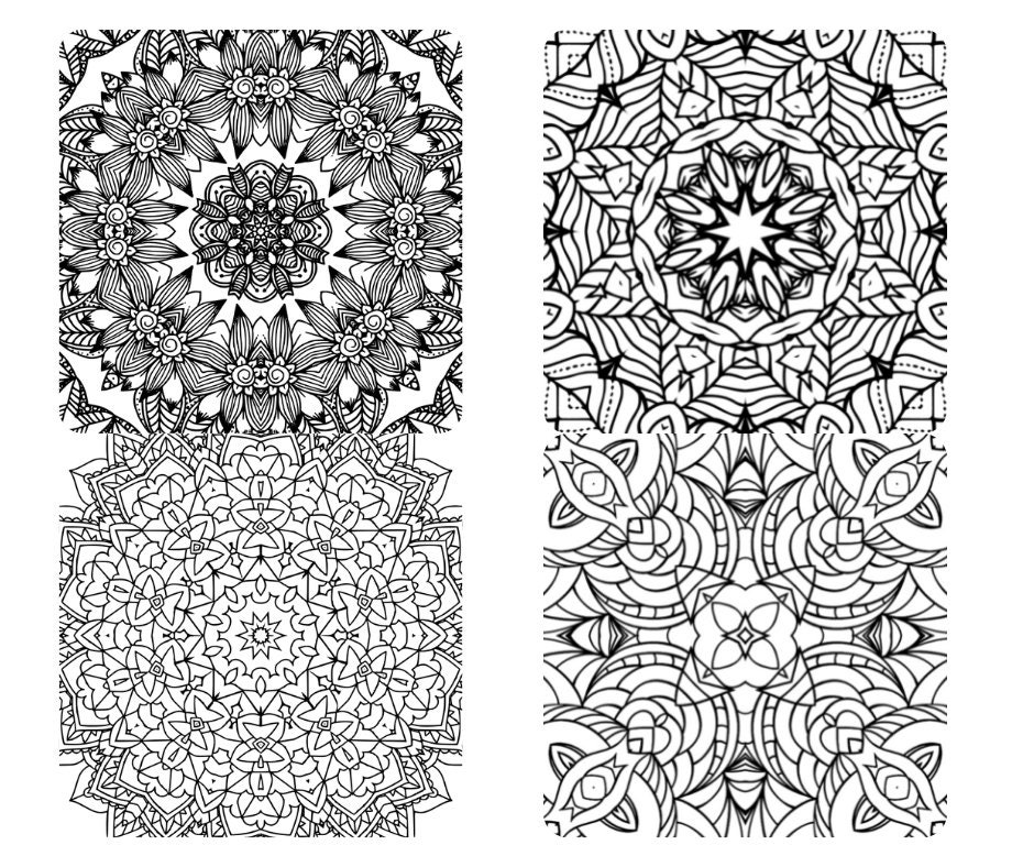 250 Printable Mandala Coloring Pages for Adults and Kids - Etsy