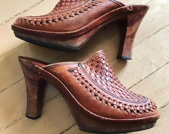 70s Vintage Clogs | Etsy