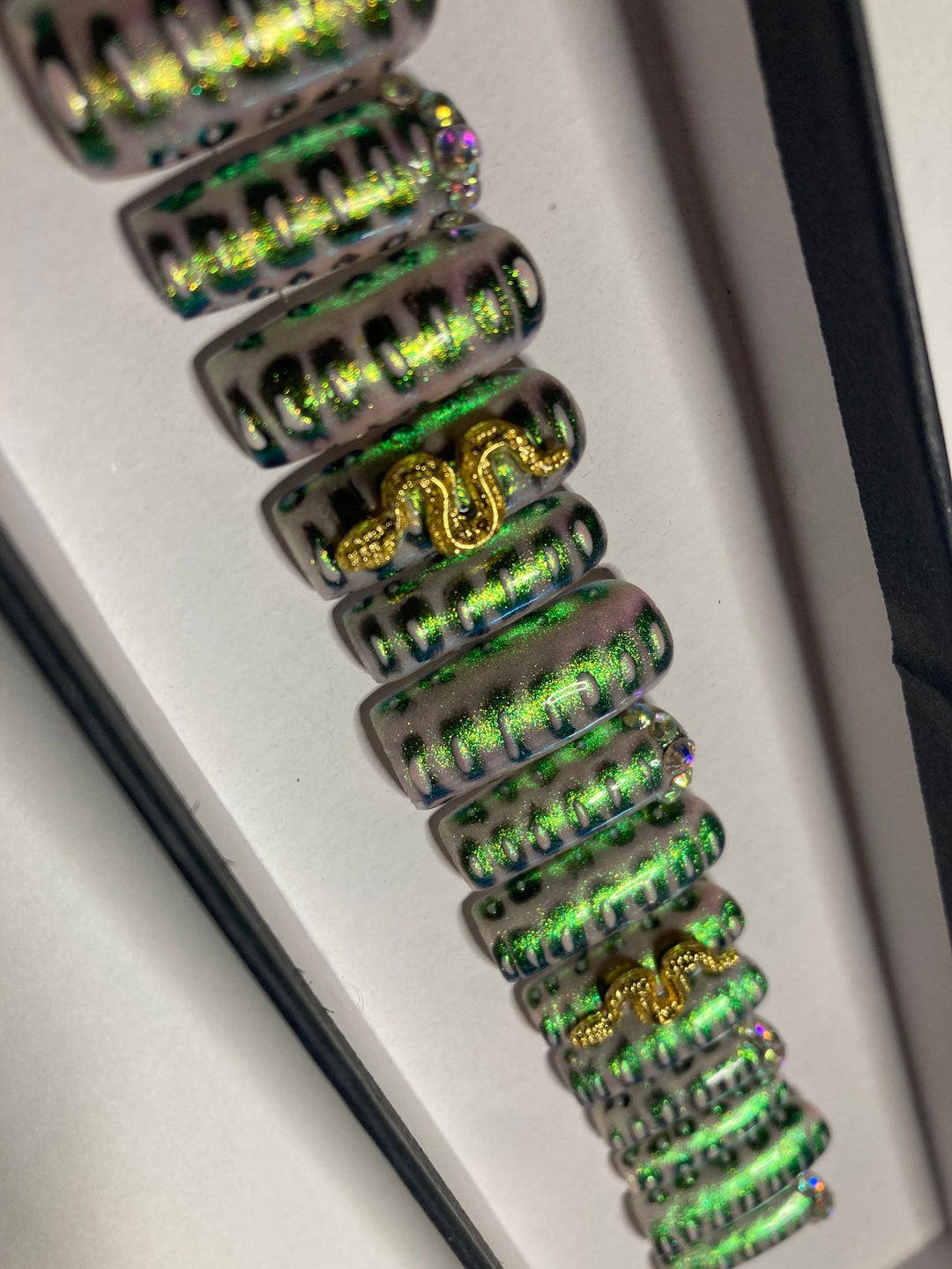 Green Holo Snake Skin - Etsy