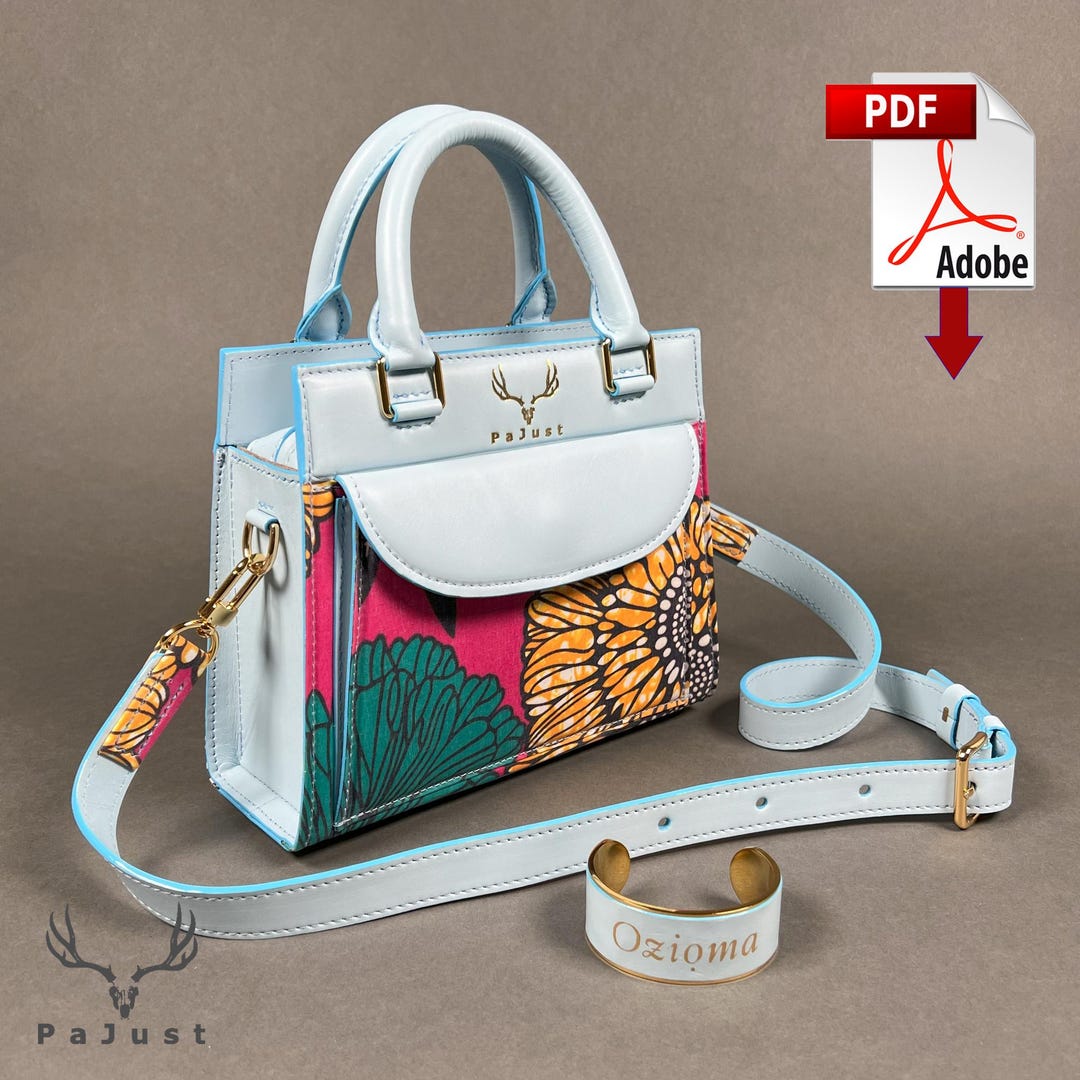 Pajust Ozy Handbag PDF Pattern: Ankara Handbag, Shoulder Bag - Etsy