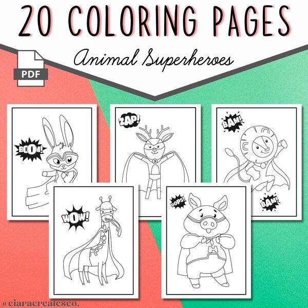 Animal Superhero - Etsy