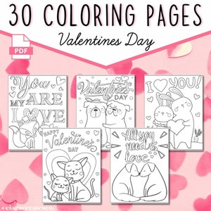 Valentine's Day Coloring Pages, Printable Coloring Pages, Valentine ...