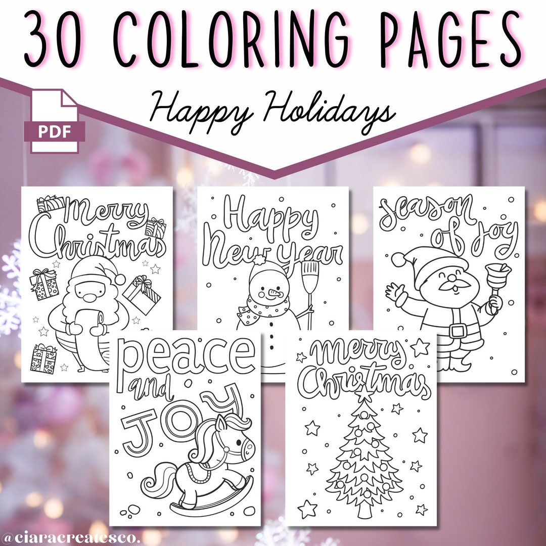Winter Coloring Pages for Kids Christmas Coloring Book Christmas ...