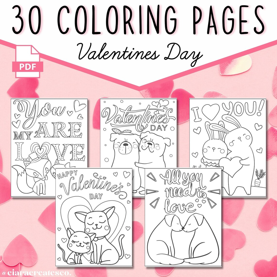 Valentine's Day Coloring Pages, Printable Coloring Pages, Valentine ...
