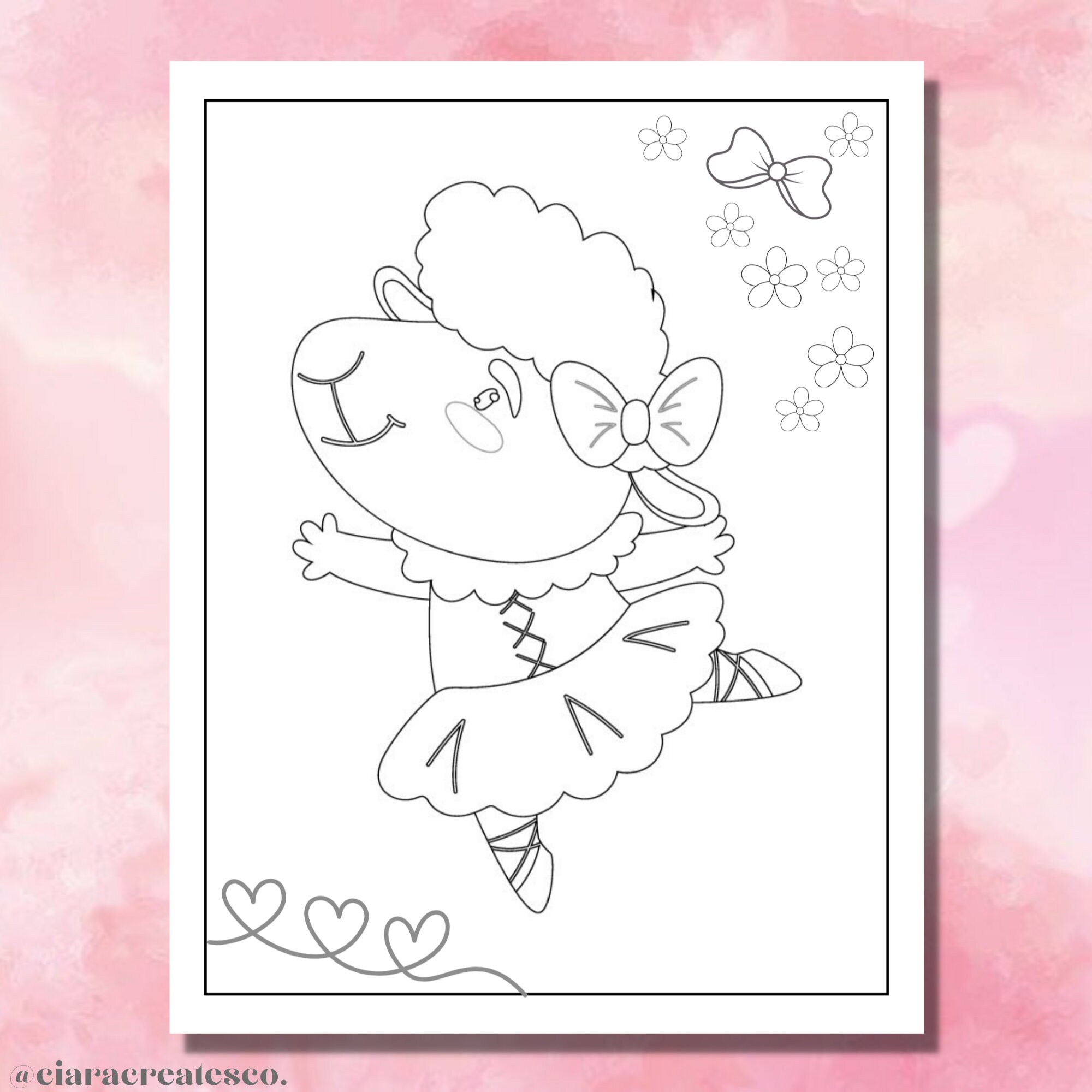 Ballerina Coloring Pages, Ballet Animals Coloring, Ballet Birthday ...