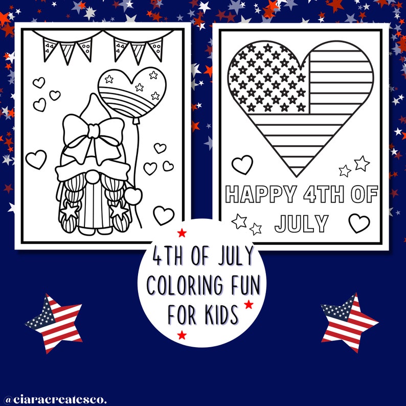 4th of July Coloring Pages, Printable Independence Day Coloring Pages ...
